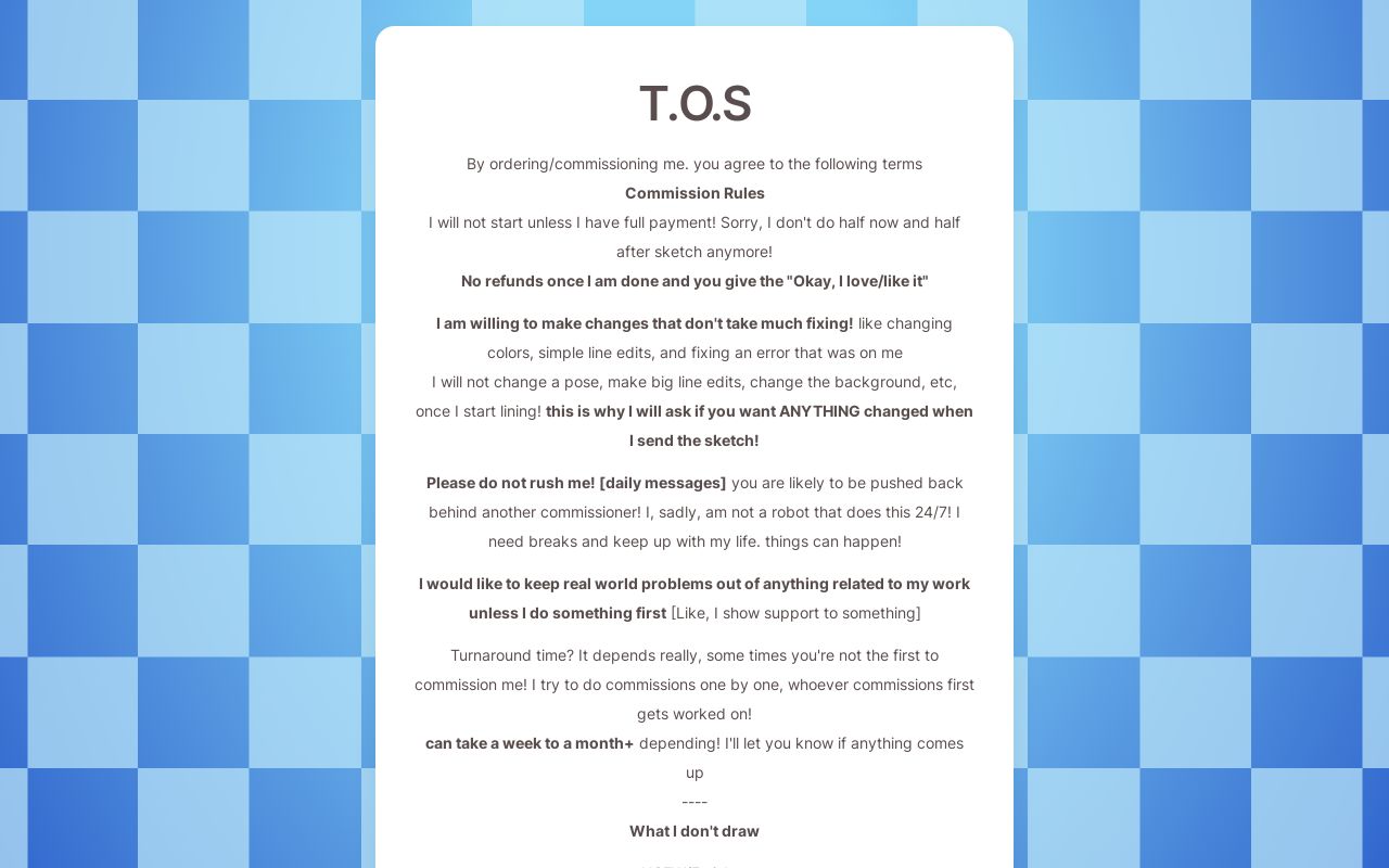 Spotty Commission TOS